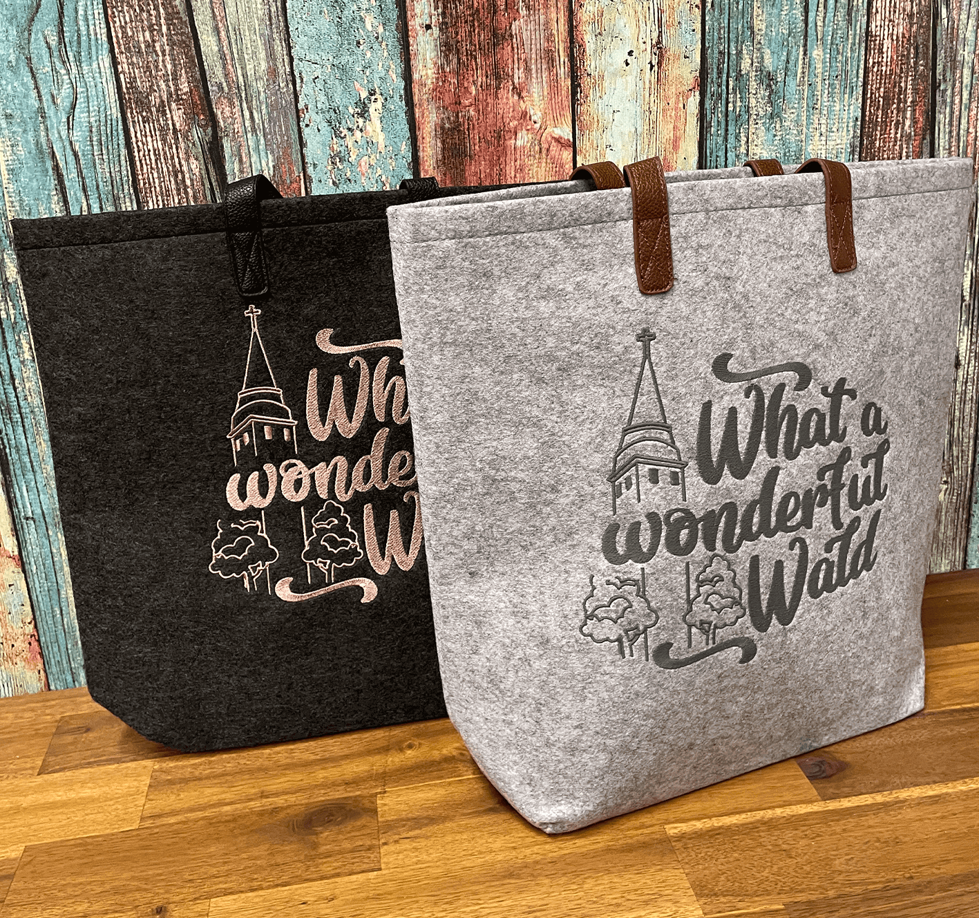 MerchMarket by bdruckt.com - FILZ-Beutel "What a wonderful Wald"